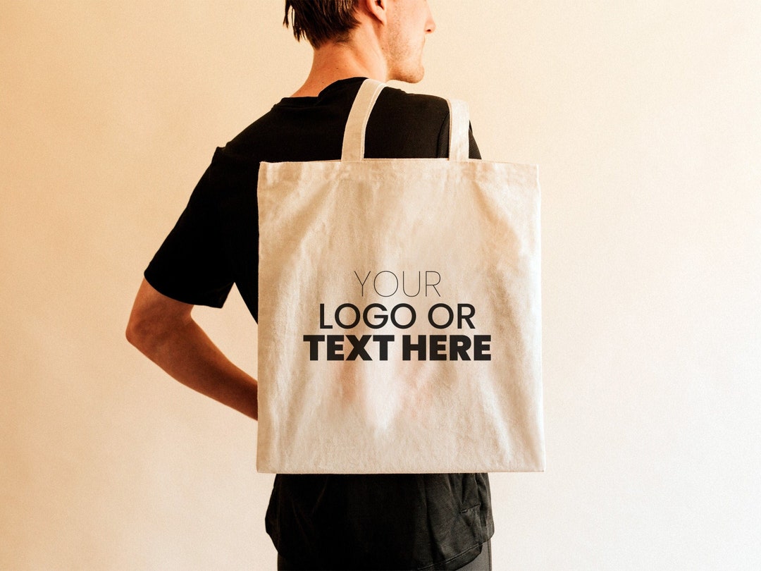Custom Logo Cotton Tote Bag: Eco-friendly Shopping Bag - Etsy