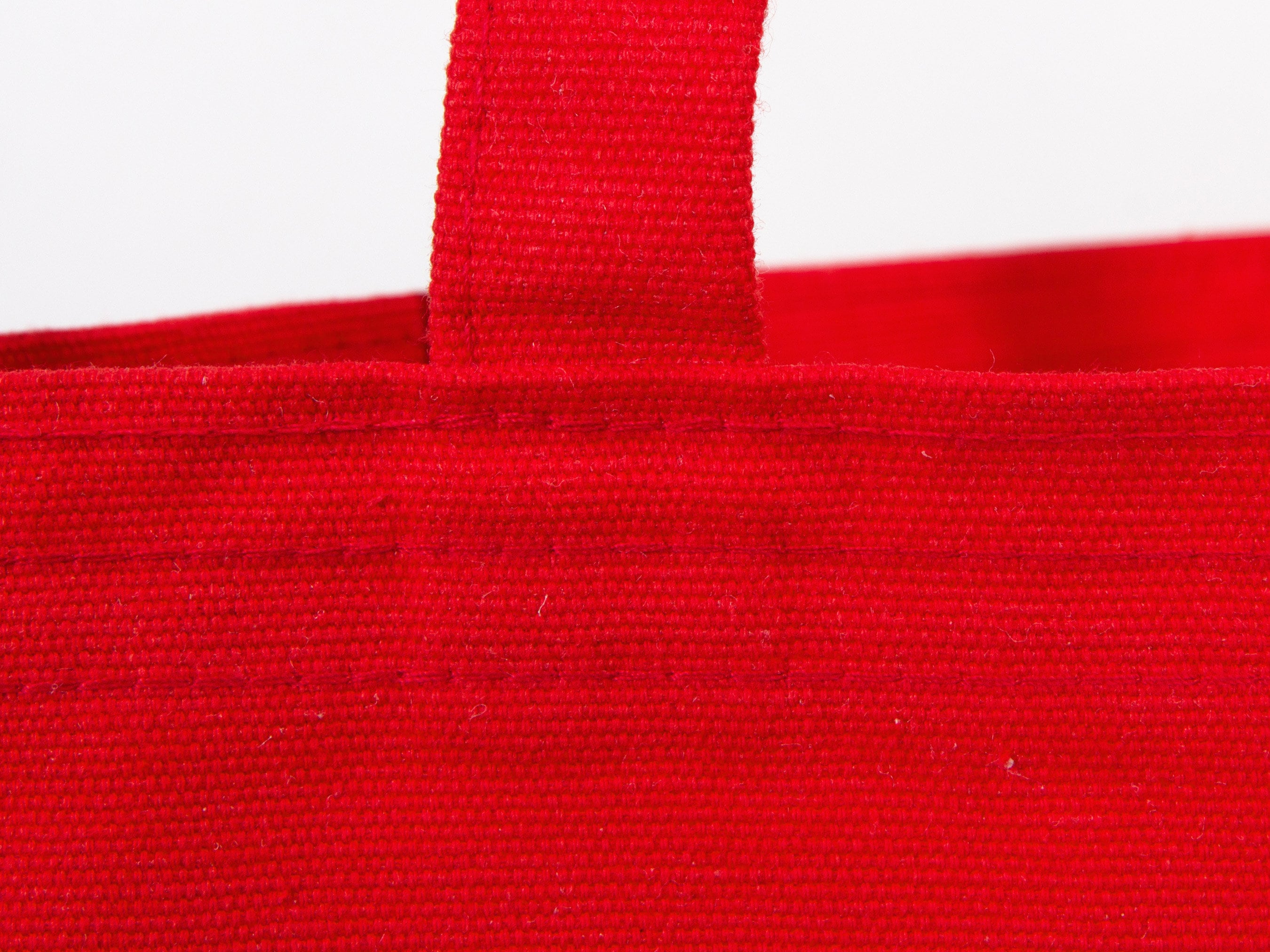 Red Canvas Tote Bag Custom Cotton Bags 14x 16 - Etsy