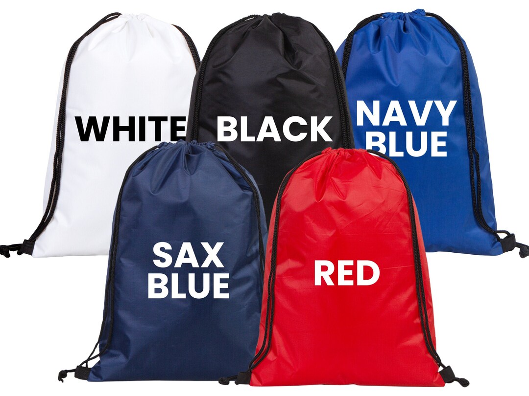 Custom Waterproof Drawstring Backpack: Personalized Travel Sports Bag ...