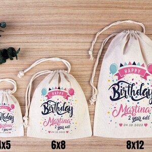 Happy Birthday Gİft Bags, Custom Party Bags for First Birthday ...
