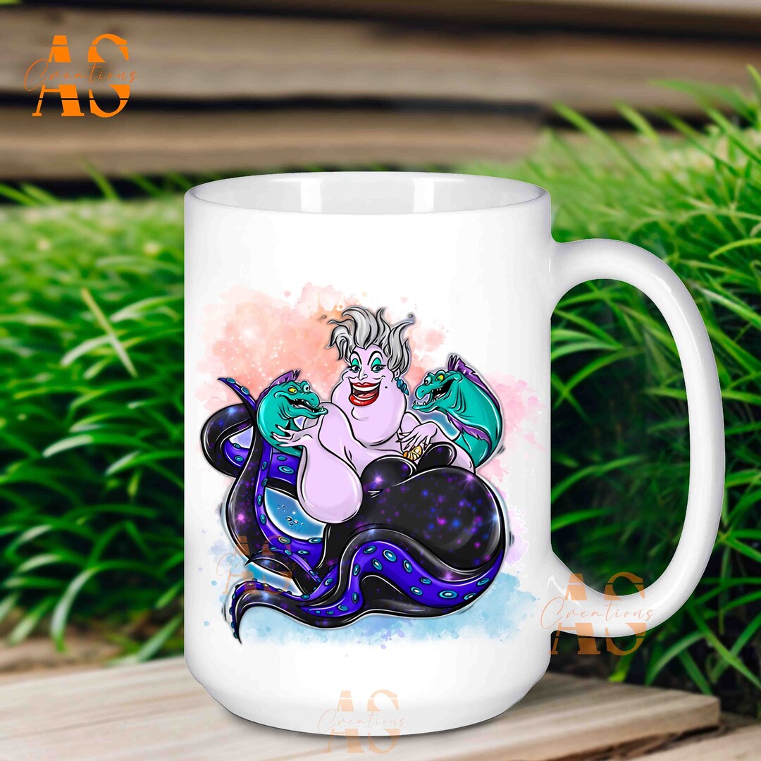 Ursula Villain Mug, the Little Mermaid, 15 Oz Mug, Villain - Etsy