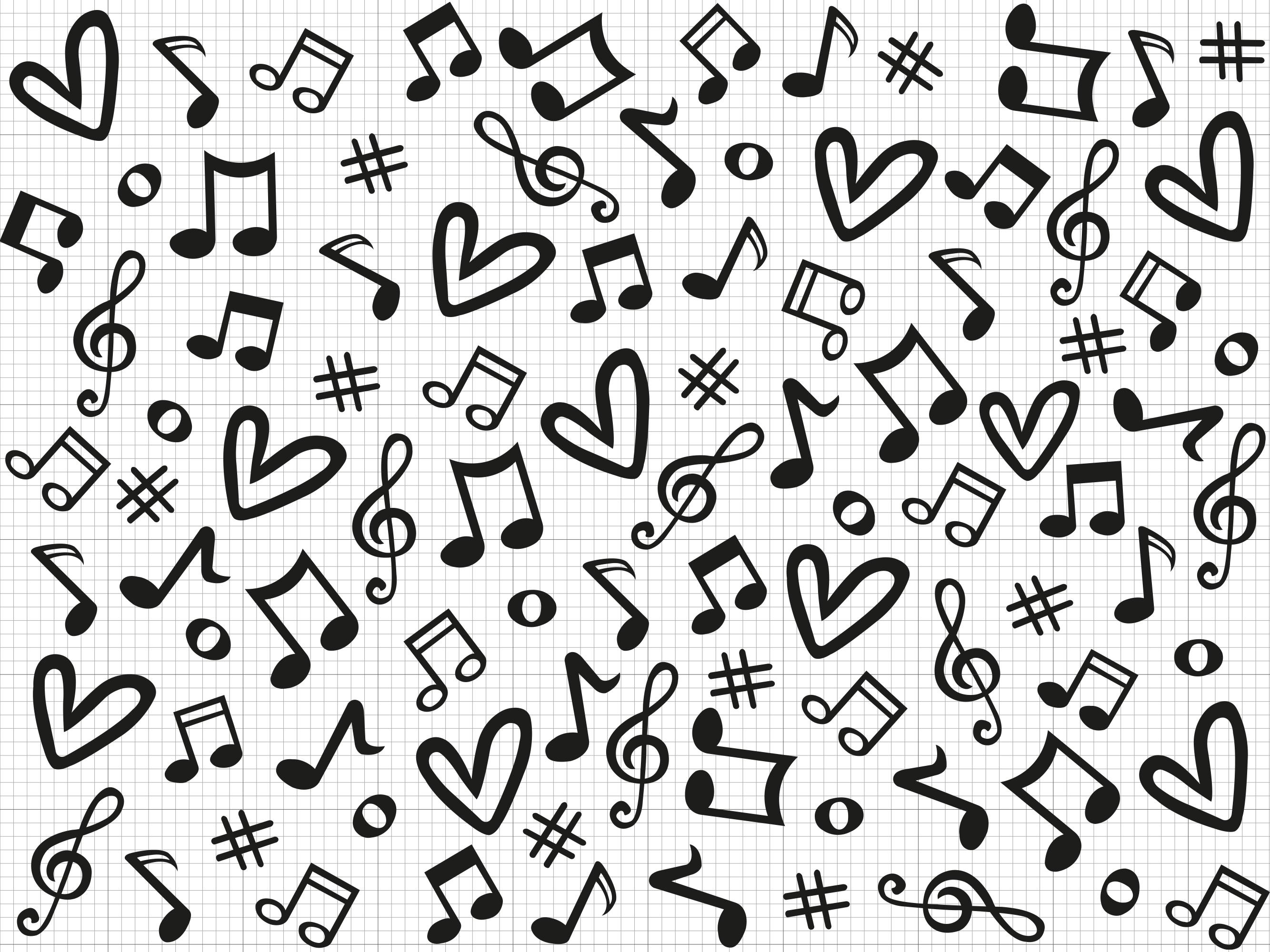 Music Notes Svg Png Ai Pdf Dxf File Download - Etsy