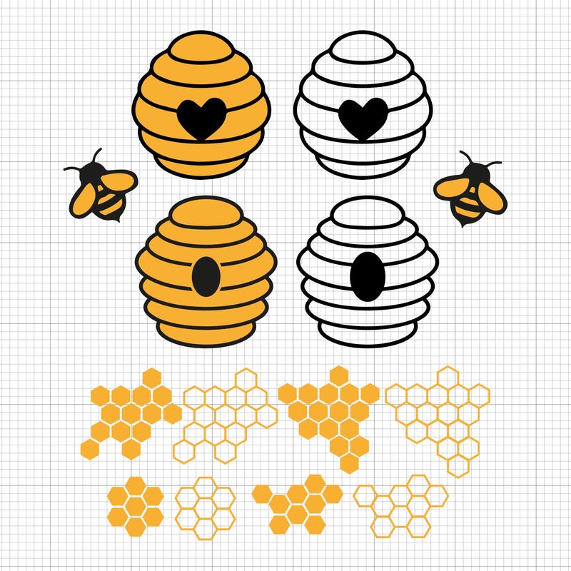 Beehive Svg - Etsy