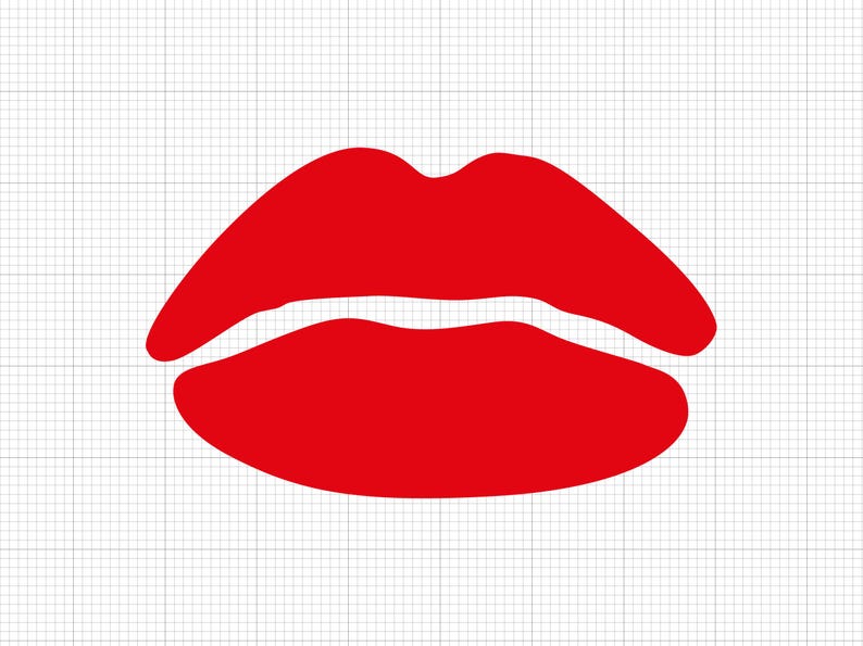Lips Svg Png Pdf Ai Dxf File Download - Etsy