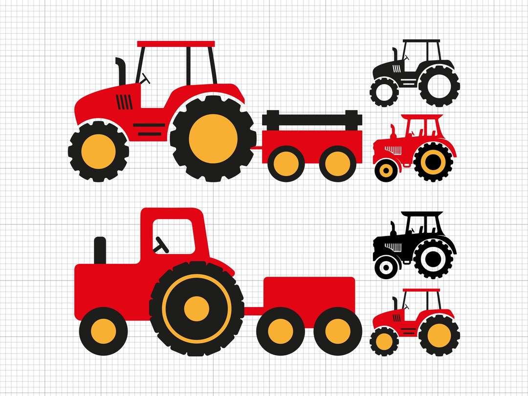 Tractor Svg Eps Pdf Ai Dxf File Download - Etsy