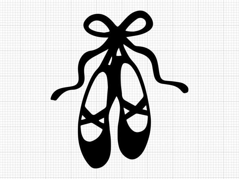 Ballet Shoes Svg Png Pdf Ai Dxf File Download - Etsy