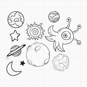 Space Svg Png Ai Pdf Dxf File Digital Download - Etsy