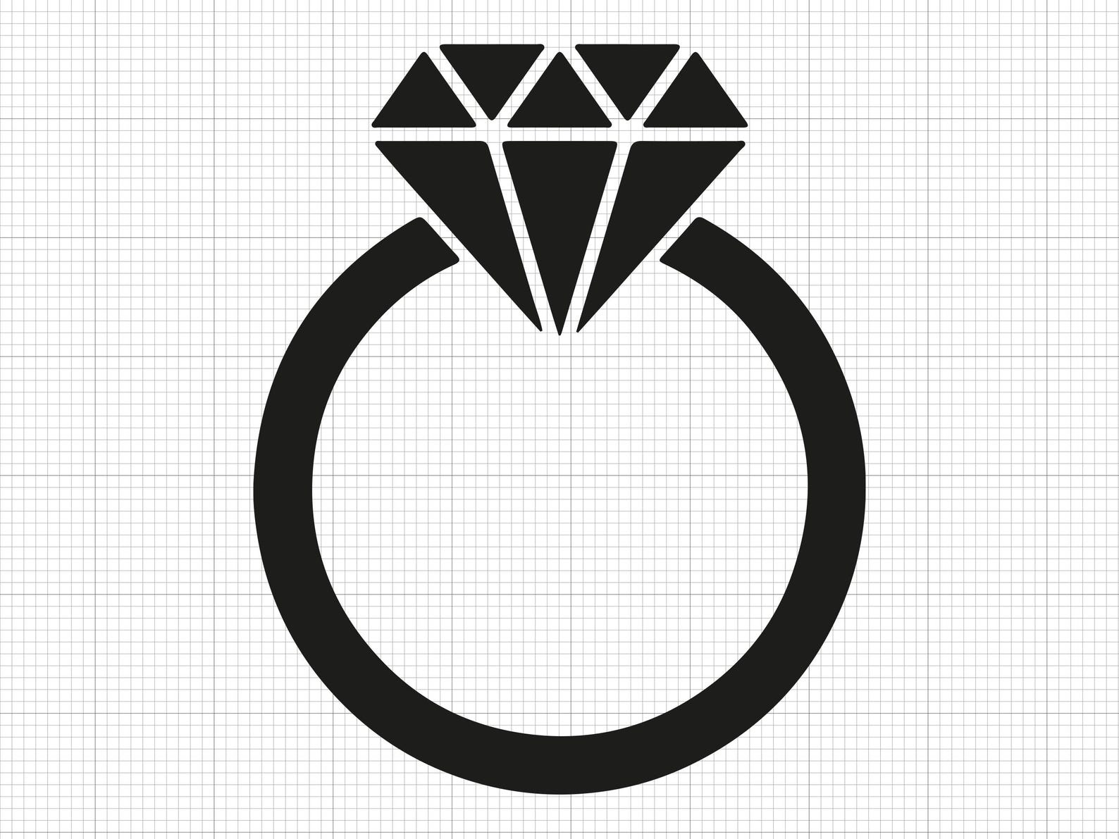 Diamond Ring Svg Png Pdf Ai Dxf File Download - Etsy