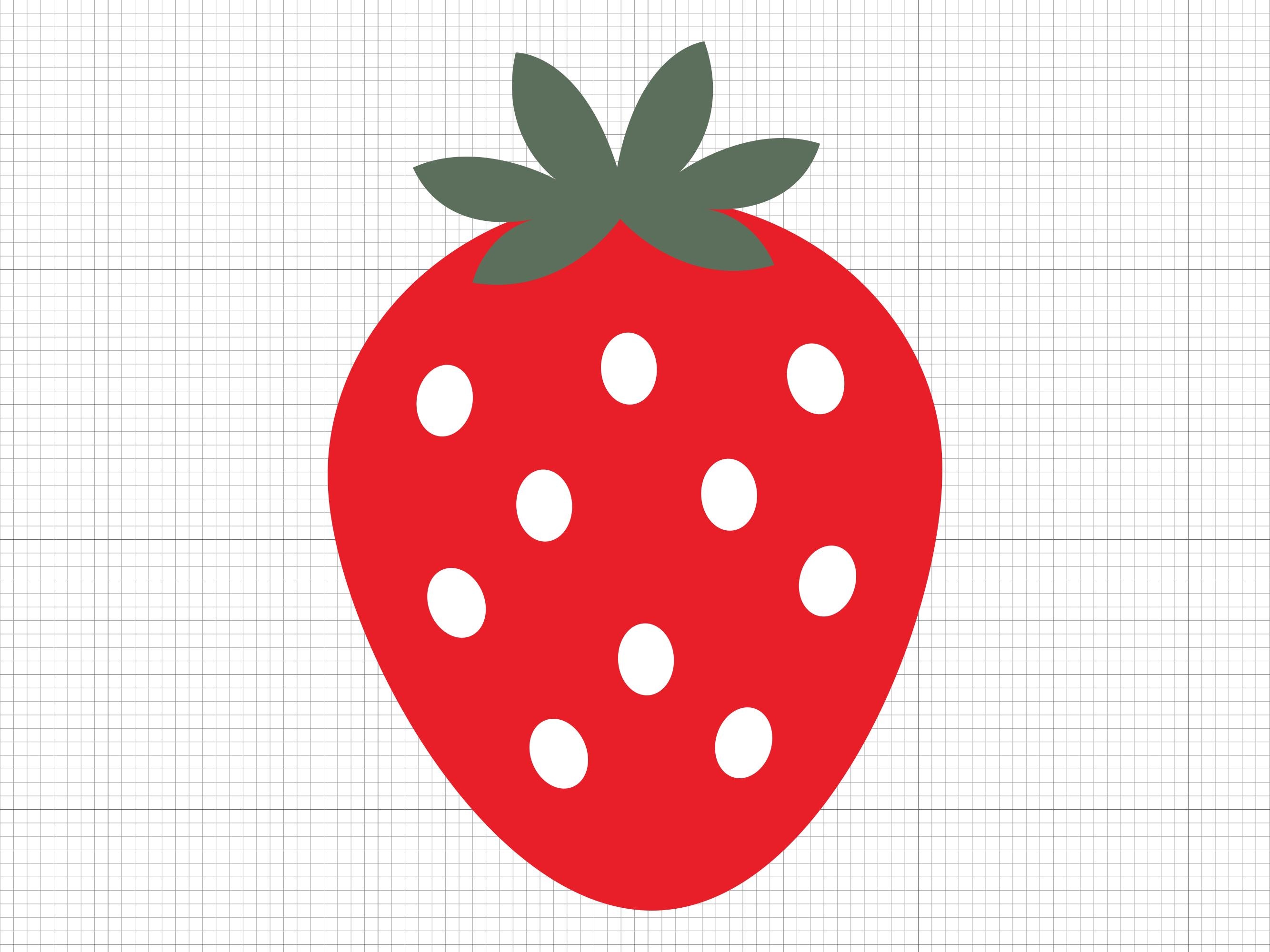 Strawberry Svg Png Pdf Ai Dxf File Download - Etsy
