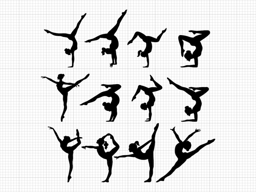 Gymnastics Svg Png Pdf Ai Dxf File Download - Etsy