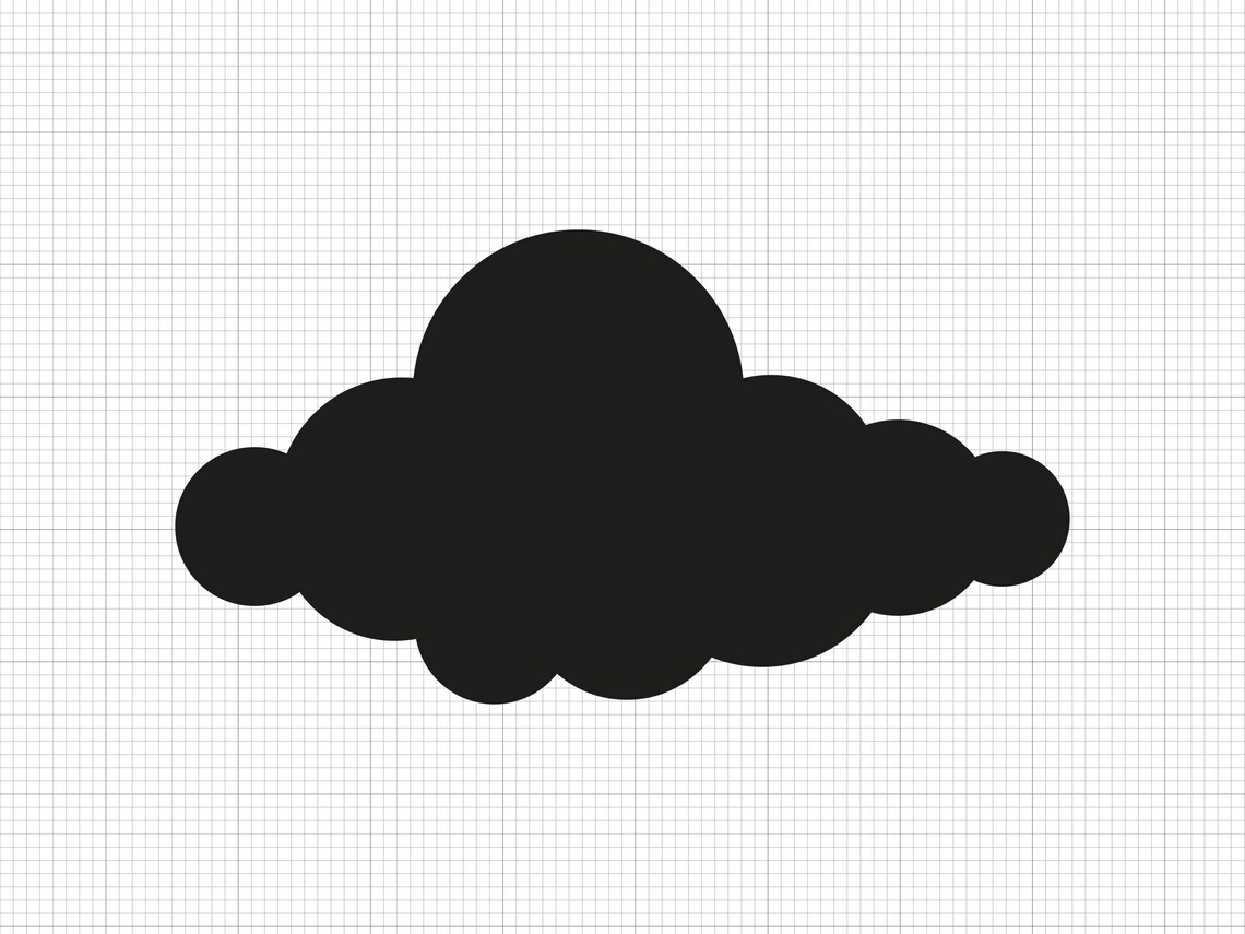 Cloud Svg Png Pdf Ai Dxf File Download - Etsy