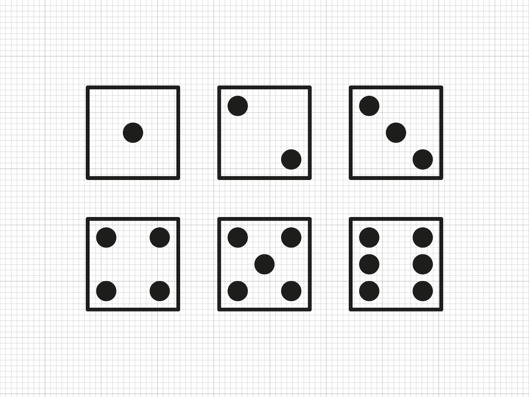 Dice Outline Svg Png Pdf Ai Dxf File Download - Etsy