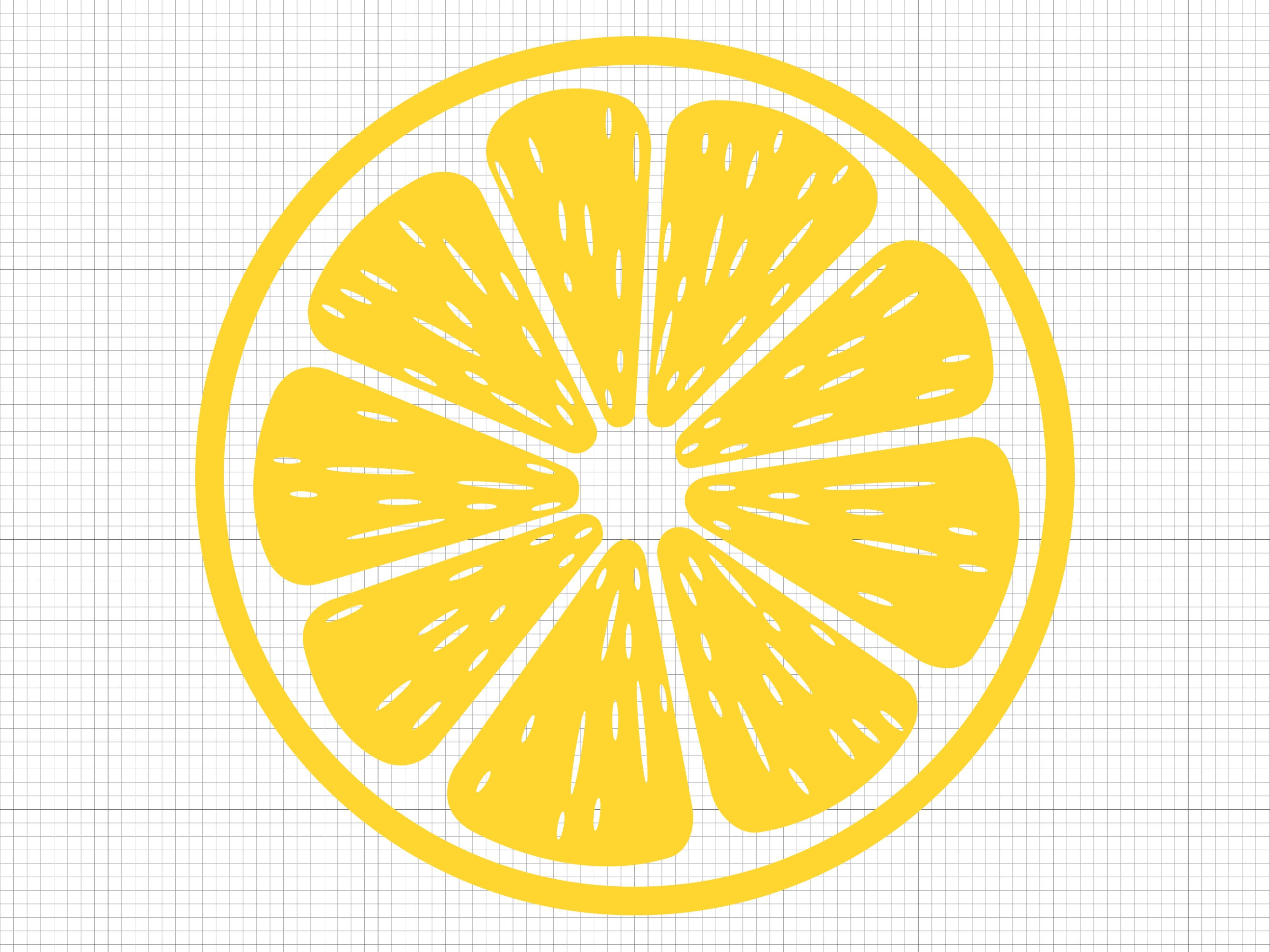 Lemon Slice Svg Png Pdf Ai Dxf File Download - Etsy