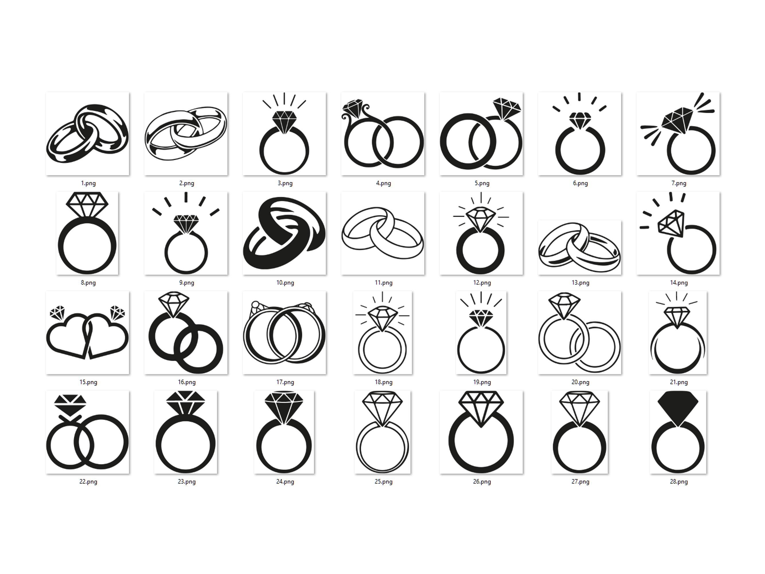 Diamond Ring Svg Png Pdf Ai Dxf File Download - Etsy