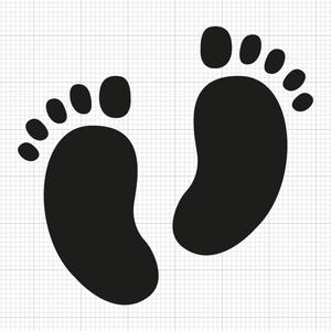Baby Feet Svg Png Ai Pdf Dxf File Download - Etsy