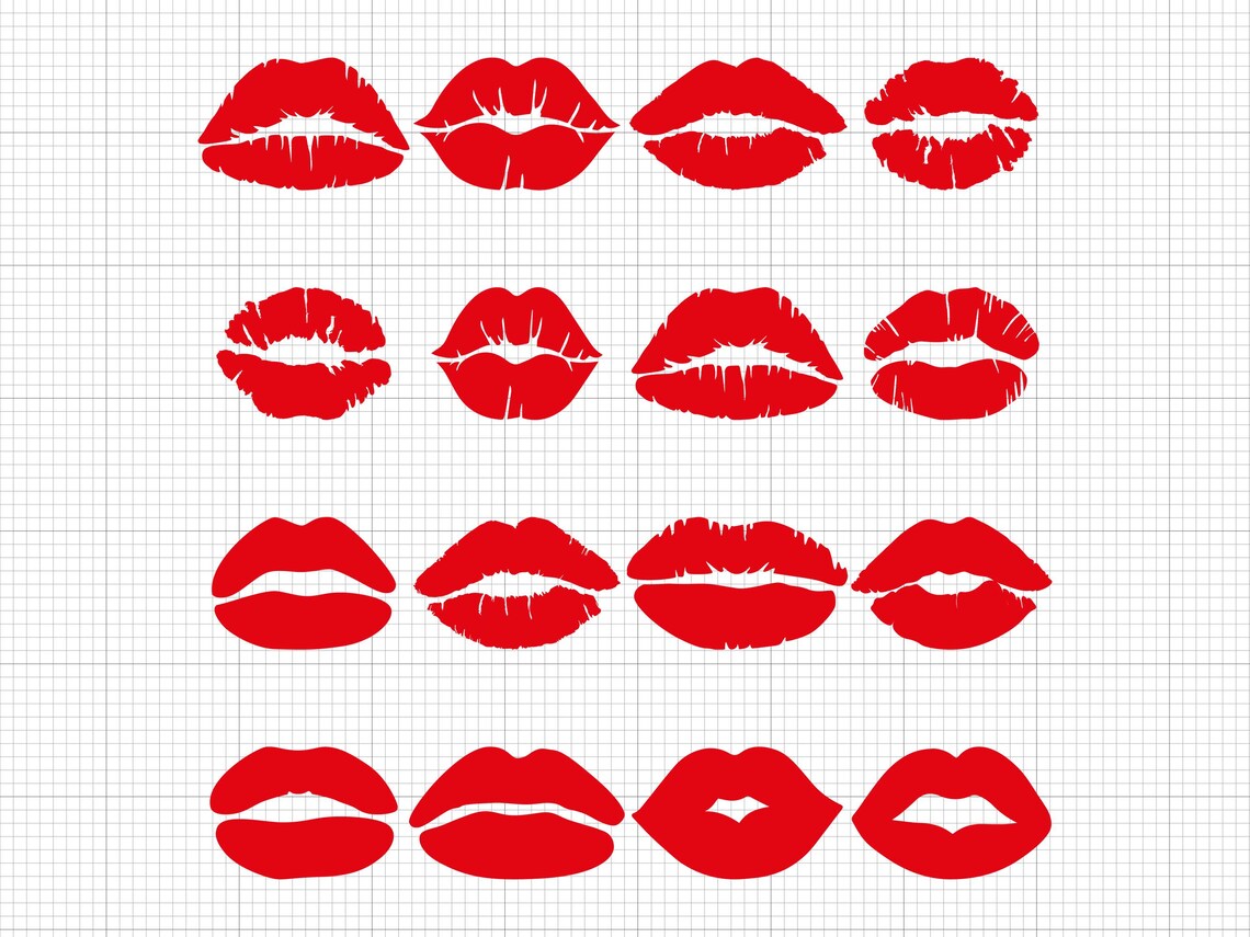 Lips Svg Png Pdf Ai Dxf File Download - Etsy