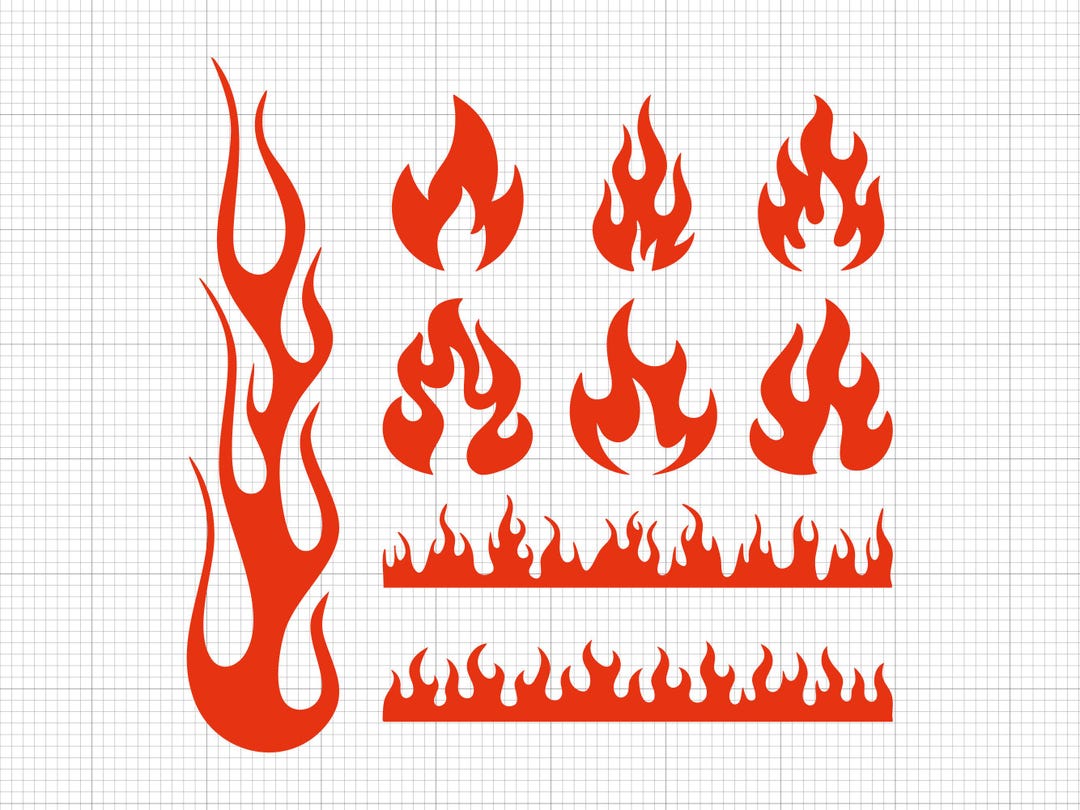 Fire Svg Png Pdf Ai Dxf File Download - Etsy