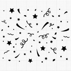 Confetti Svg Png Pdf Ai Dxf File Download - Etsy
