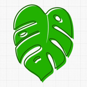 Monstera Leaf Svg Png Dxf Ai Pdf File Download - Etsy