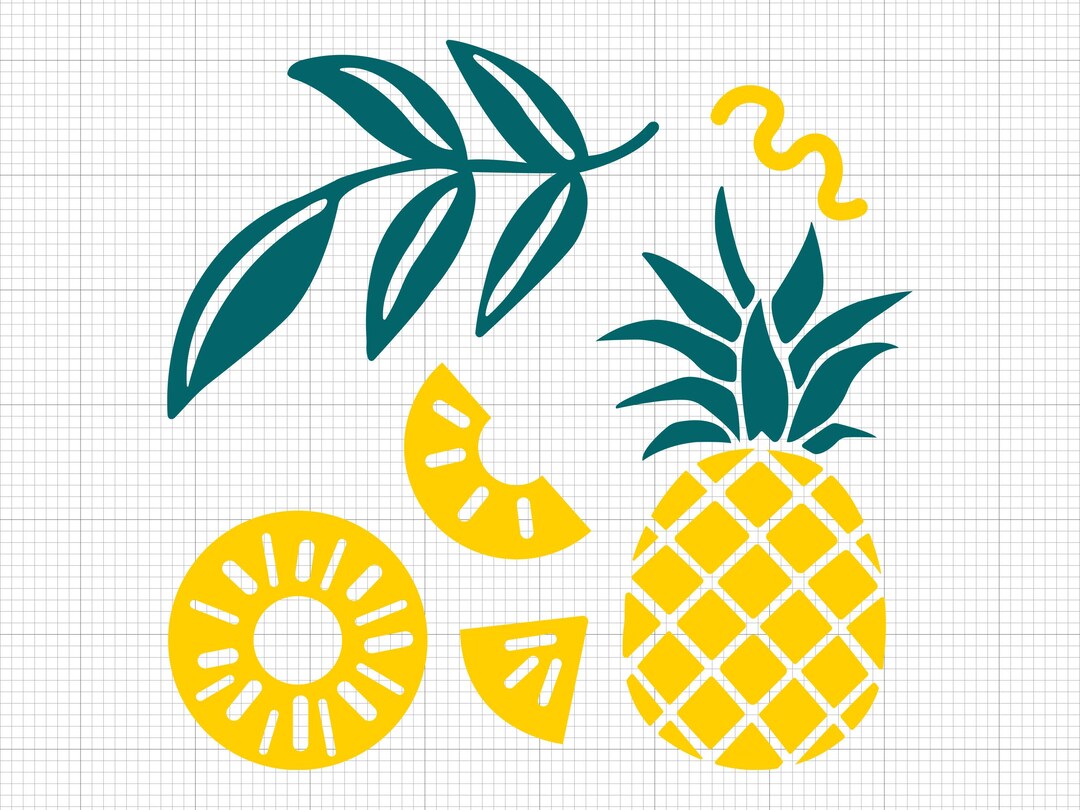 Pineapple Svg Png Pdf Ai Dxf File Download - Etsy