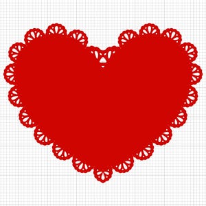 Doily Heart Svg Png Pdf Ai Dxf File Download - Etsy