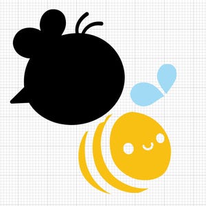 Bee Svg Png Pdf Aif Dxf Layered File Download - Etsy