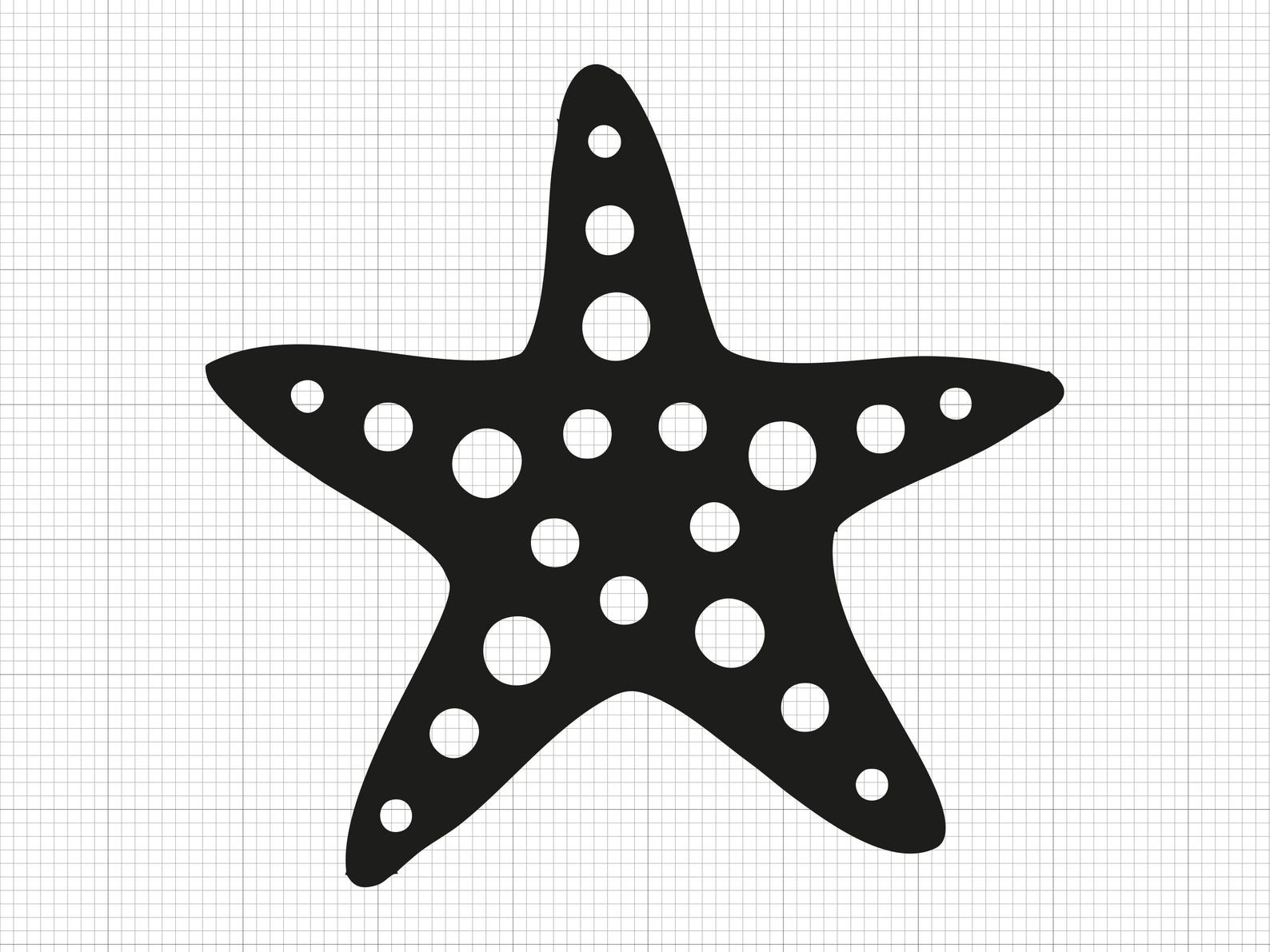 Starfish Svg Png Pdf Ai Dxf File Download - Etsy