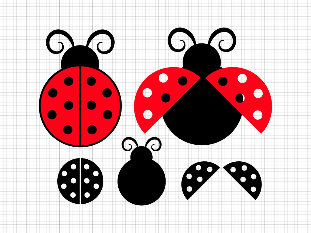 Cute Ladybug Svg Png Ai Pdf Dxf File Download - Etsy