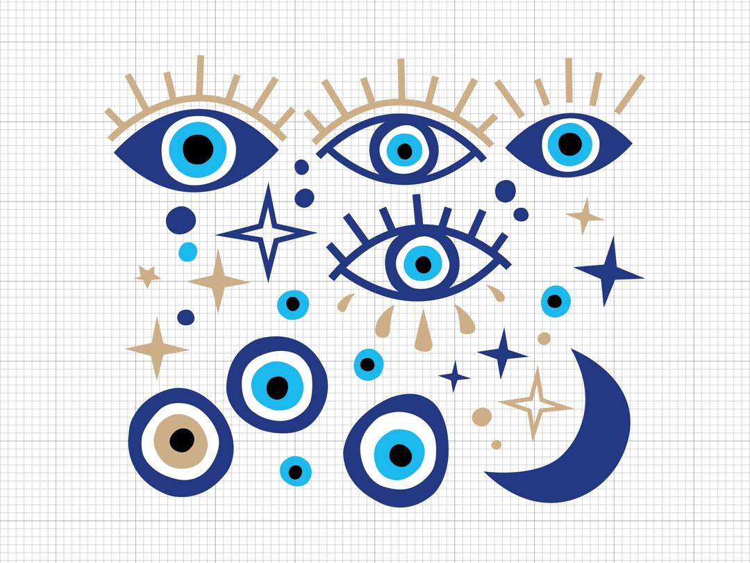 Evil Eye Svg Png Pdf Ai Dxf File Download - Etsy