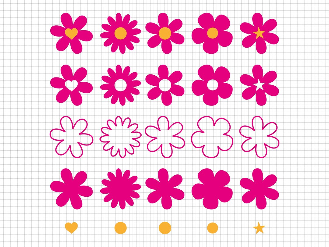Daisy Svg Png Pdf Ai Dxf File Download - Etsy