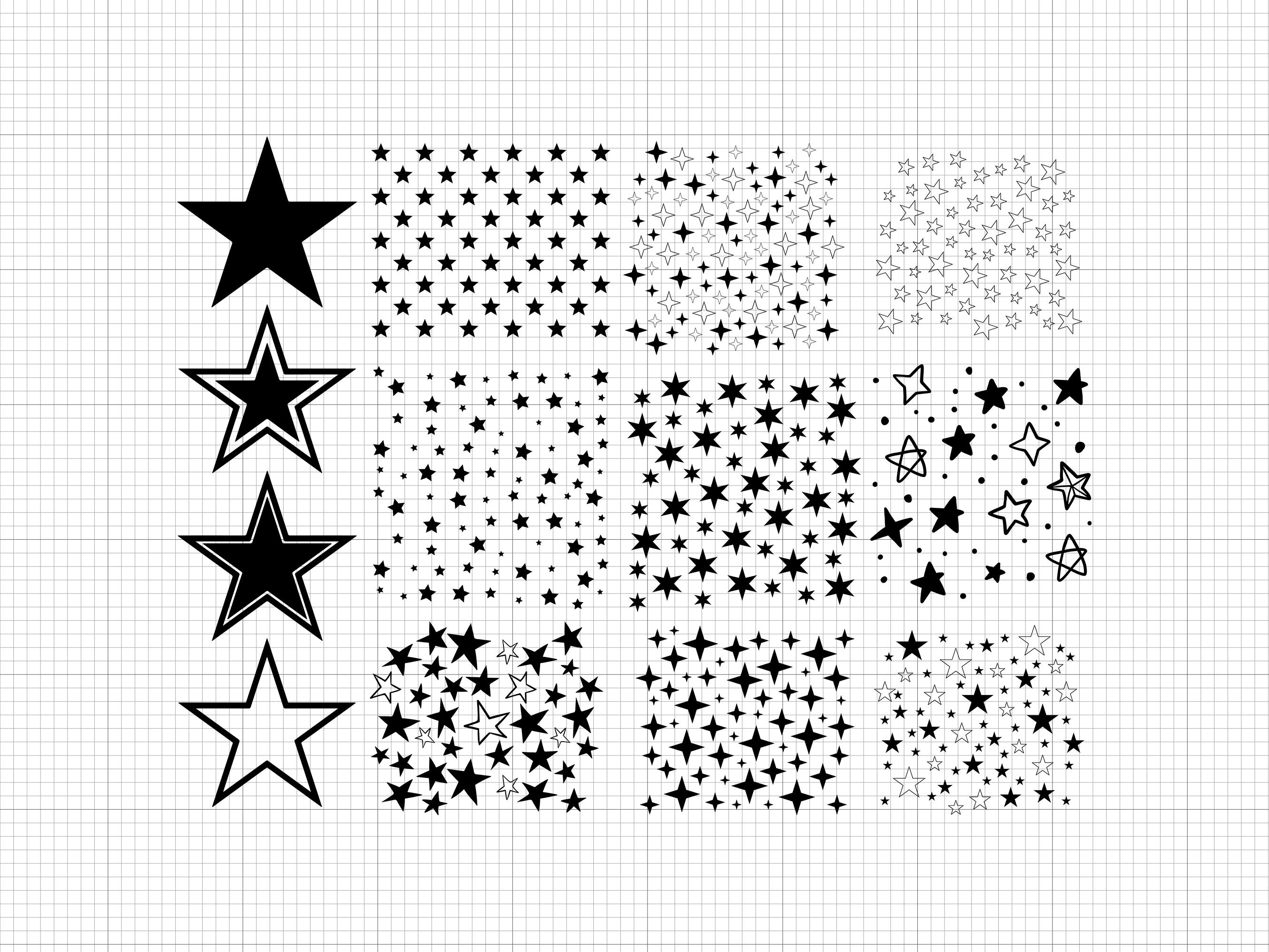 Star Svg Png Pdf Ai Pdf Dxf Cut File Download - Etsy