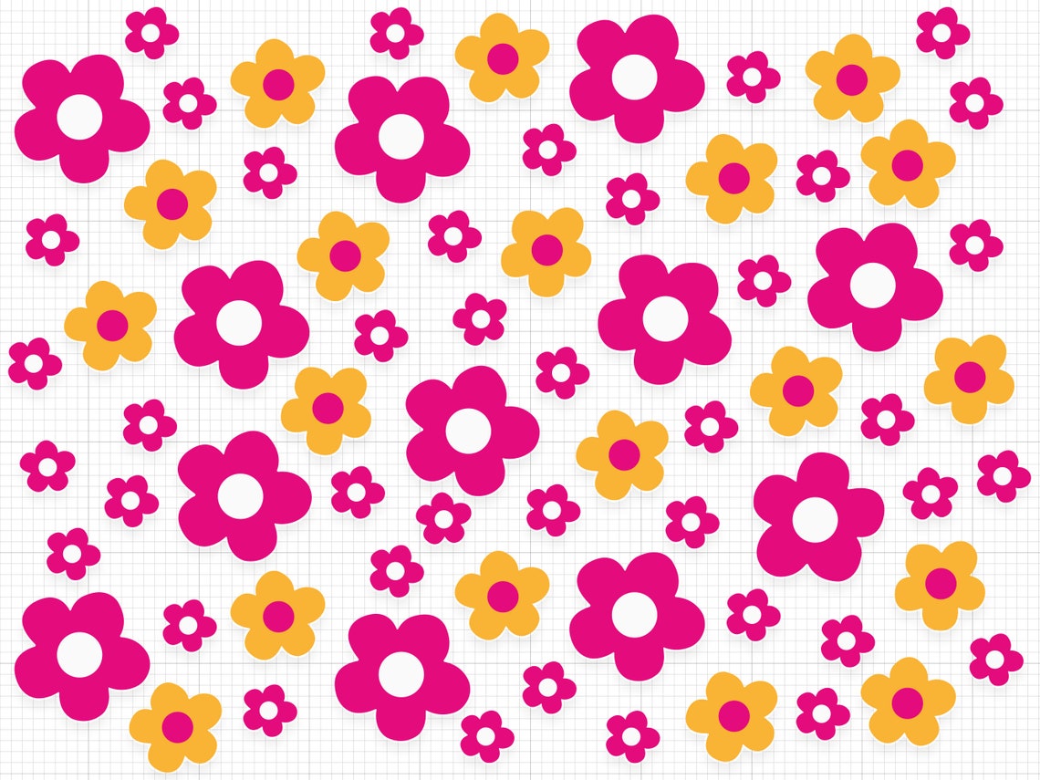 Retro Flower Svg Png Ai Pdf Dxf File Download - Etsy