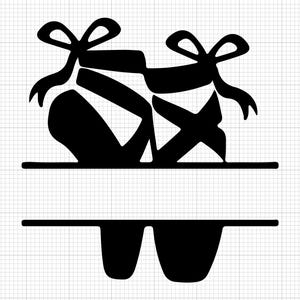Ballet Shoes Svg Png Pdf Ai Dxf File Download - Etsy