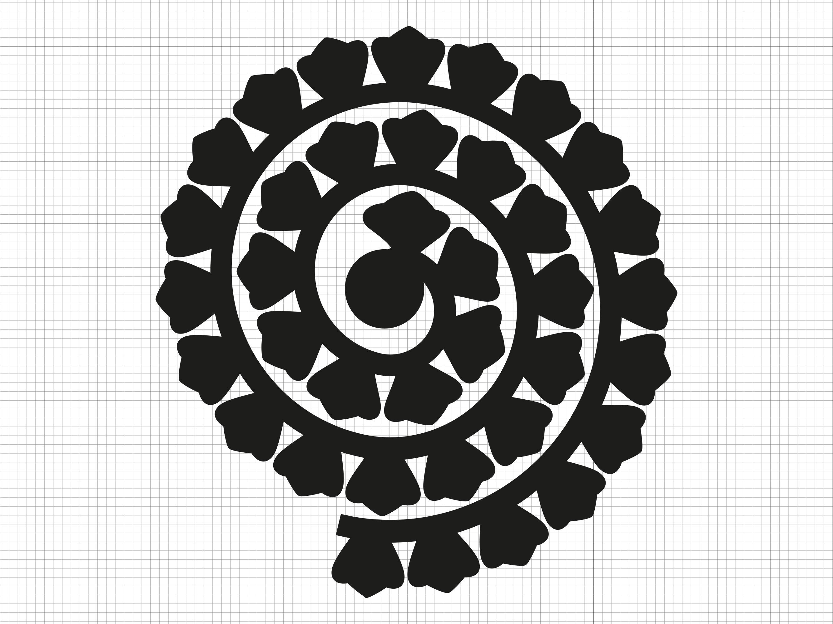 Rolled Flower Svg Png Pdf Ai Dxf File Download - Etsy