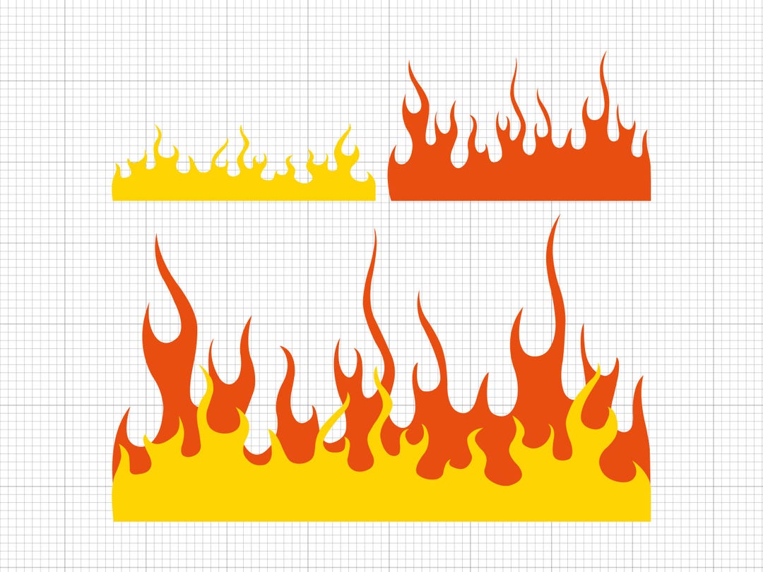 Flames Svg Png Ai Pdf Dxf File Download - Etsy