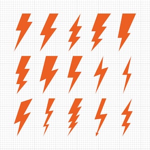 Lightning Bolt Svg Png Pdf Ai Dxf File Download - Etsy
