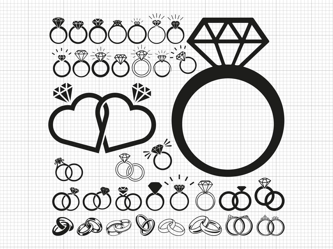 Diamond Ring Svg Png Pdf Ai Dxf File Download - Etsy