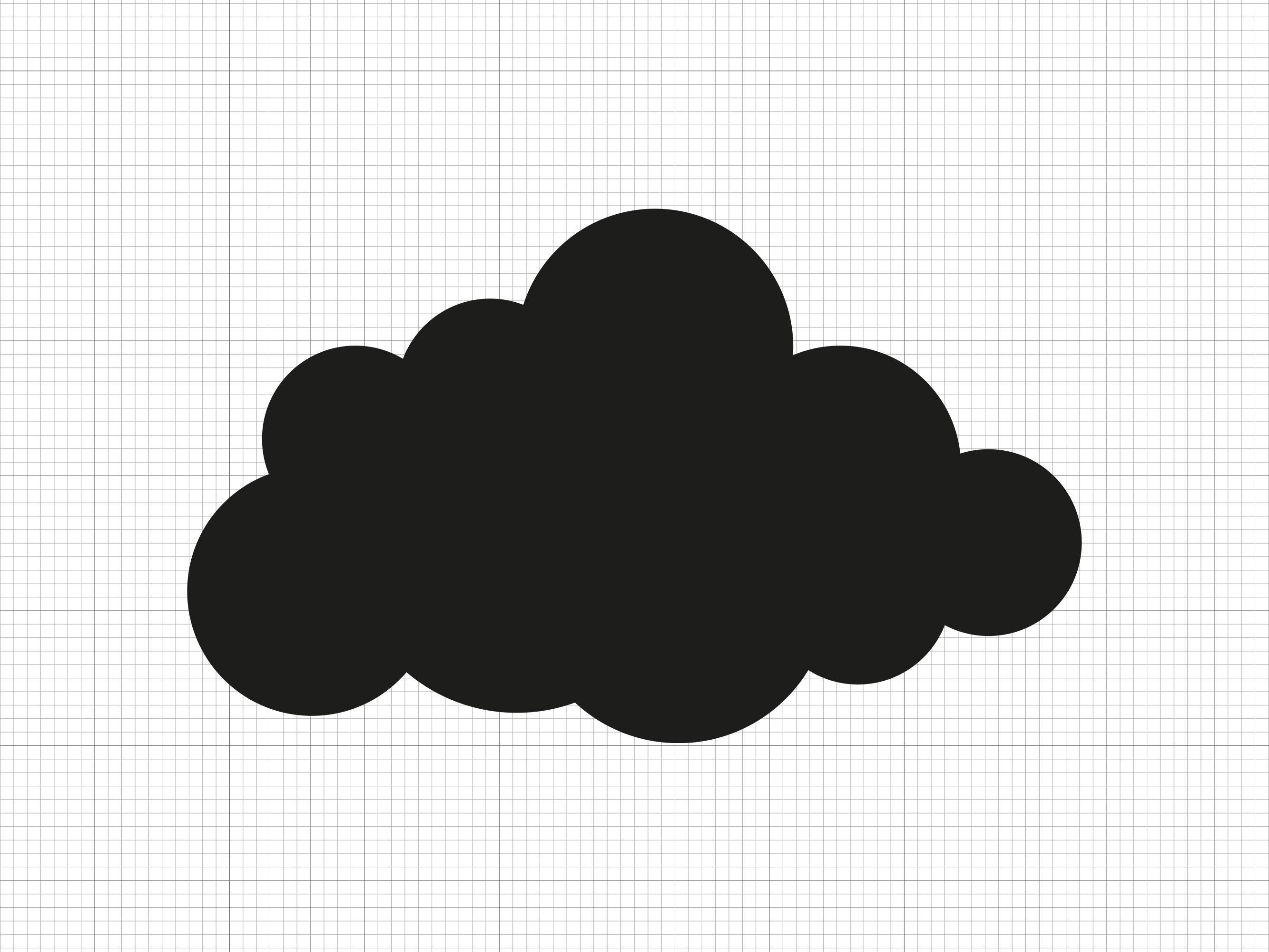 Cloud Svg Png Pdf Ai Dxf File Download - Etsy