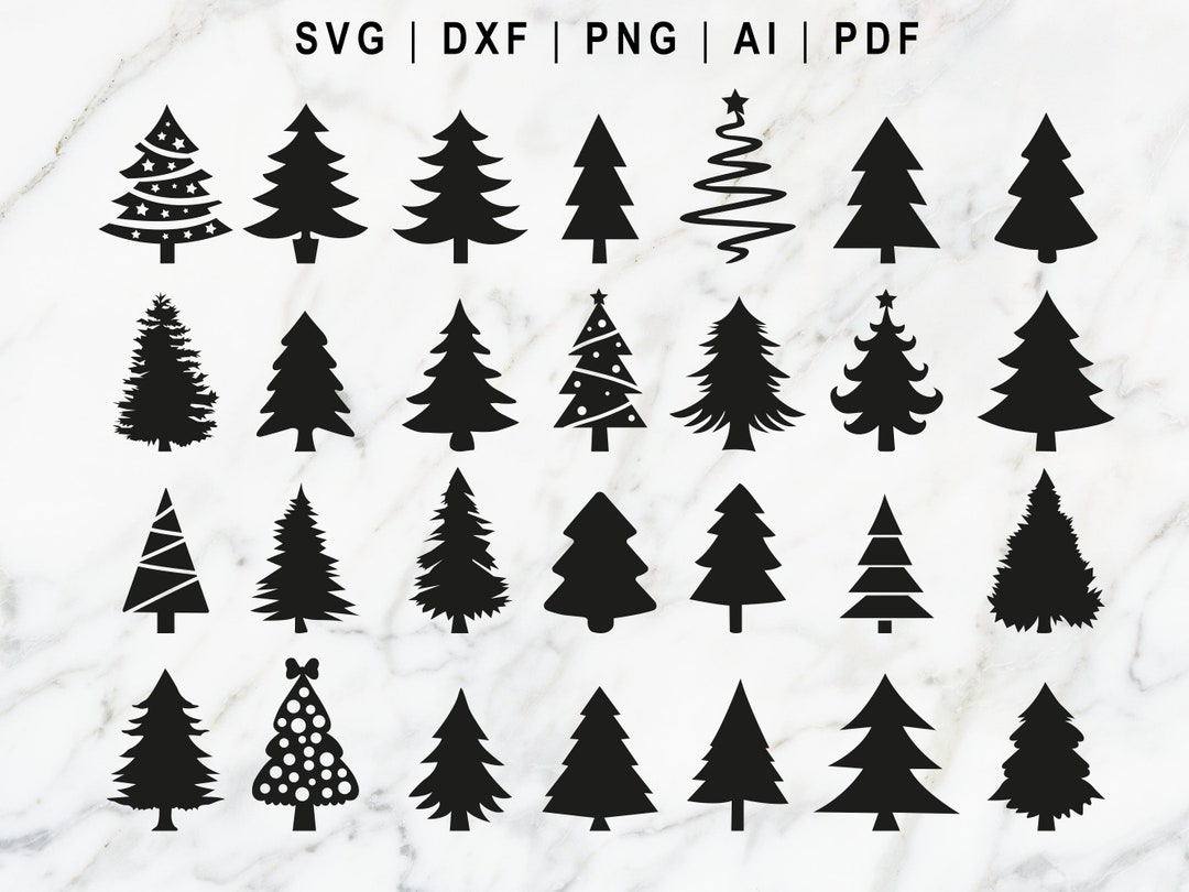 Merry Christmas Tree, Svg, Png, Ai, Pdf, Dxf File - Etsy