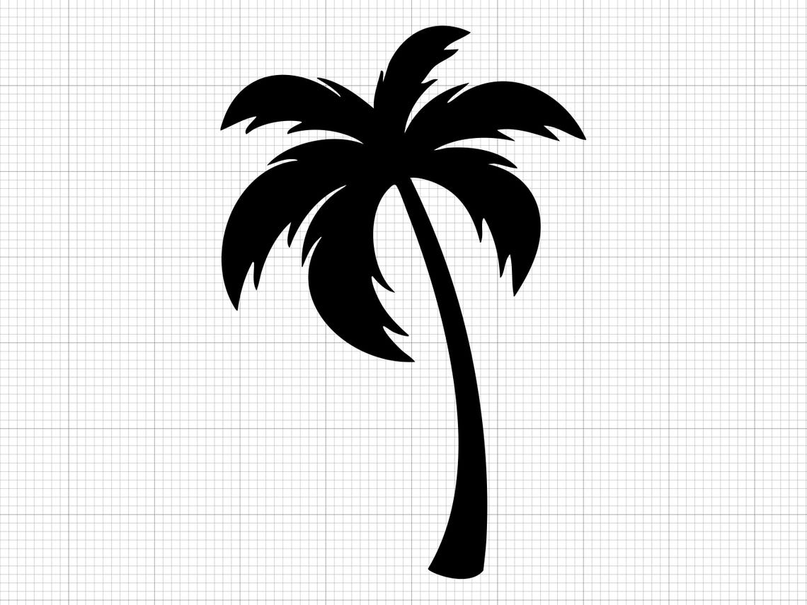 Palm Tree Svg Png Pdf Ai Dxf File Download - Etsy
