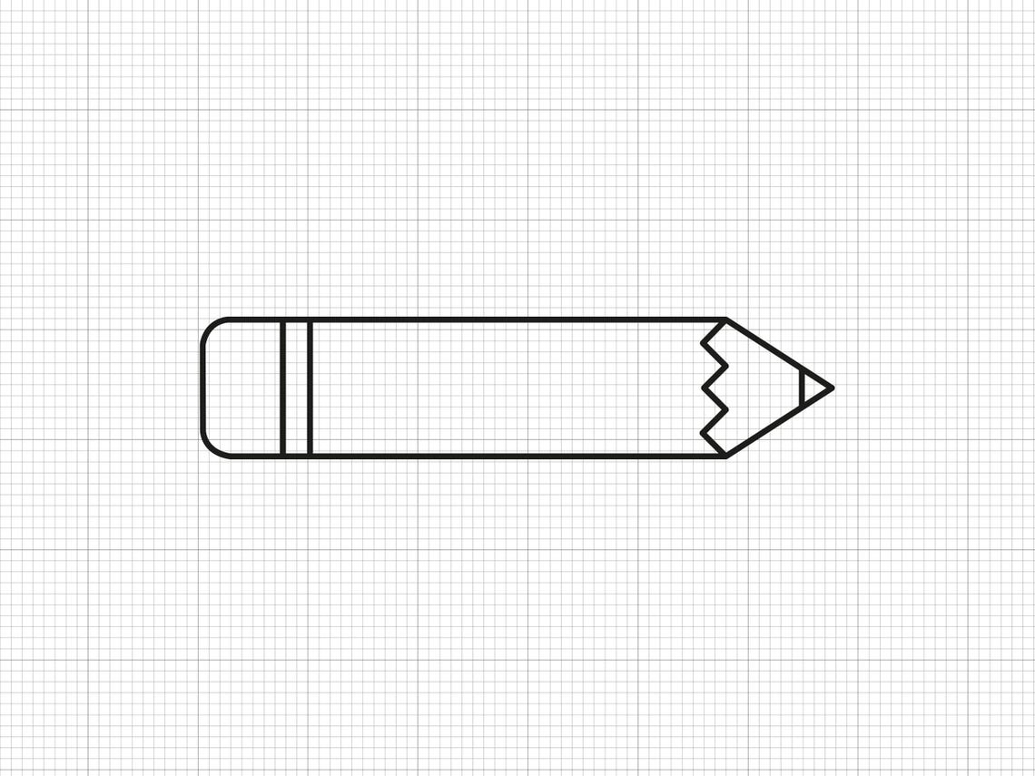 Pencil Svg Png Pdf Ai Dxf File Download - Etsy