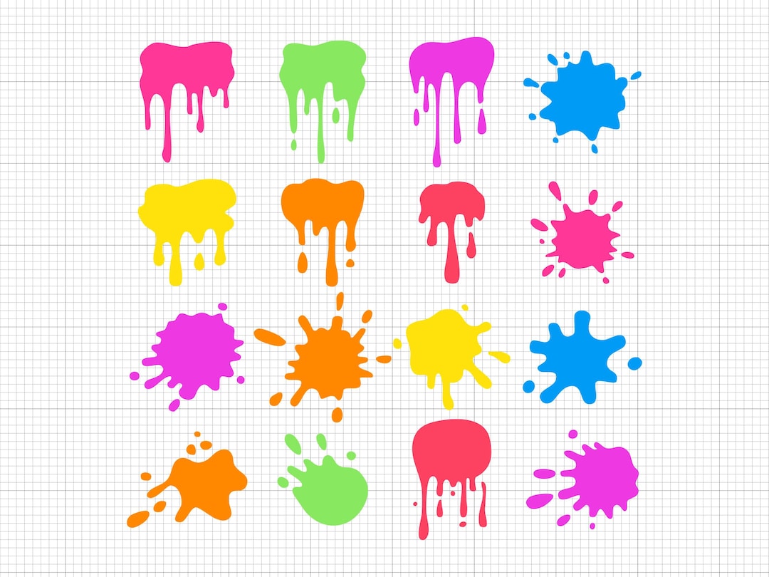 Paint Splatter Svg Png Pdf Ai Dxf File Download - Etsy