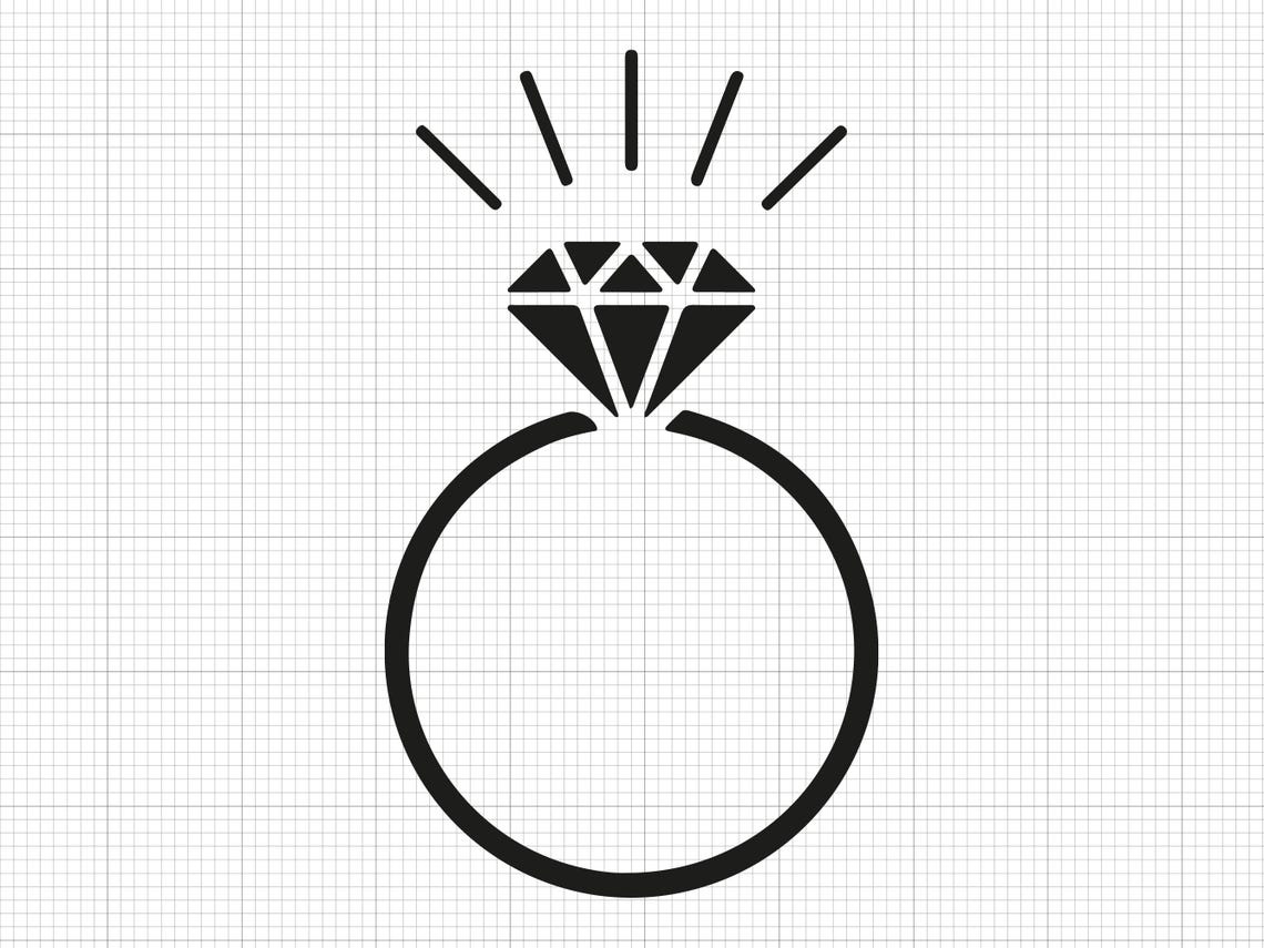 Diamond Ring Svg Png Pdf Ai Dxf File Download - Etsy