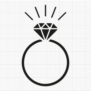 Diamond Ring Svg Png Pdf Ai Dxf File Download - Etsy