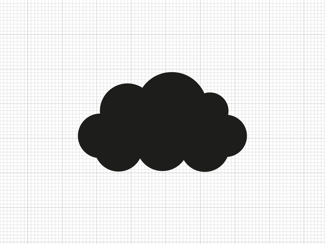 Cloud Svg Png Pdf Ai Dxf File Download - Etsy