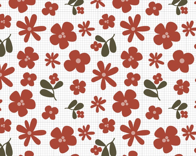 Seamless Floral Pattern SVG Ai - Etsy Canada