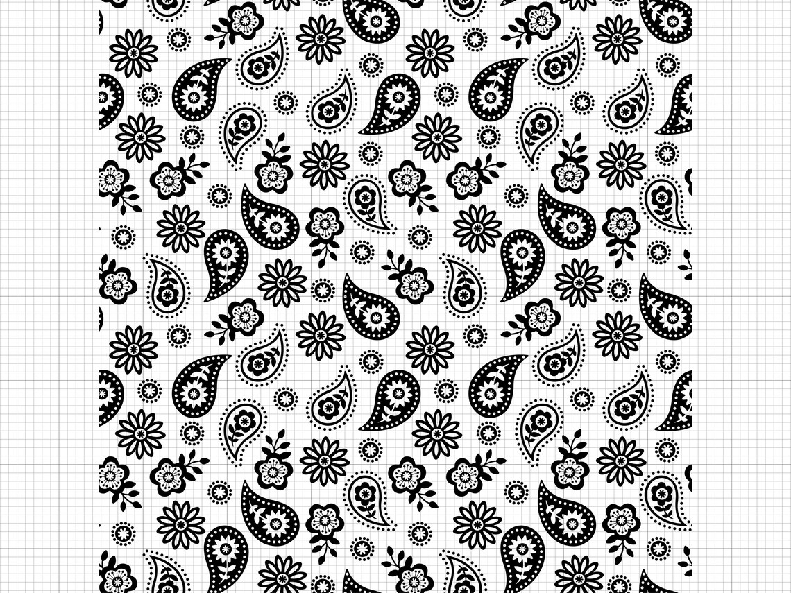 Paisley Pattern Svg Png Pdf Ai Dxf File Download - Etsy