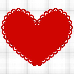 Doily Heart Svg Png Pdf Ai Dxf File Download - Etsy