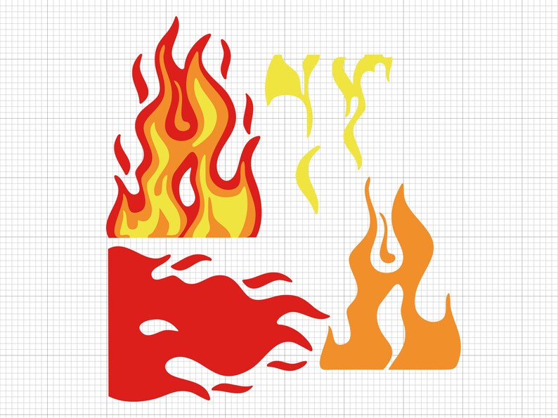 Fire Svg Png Pdf Ai Dxf File Download - Etsy