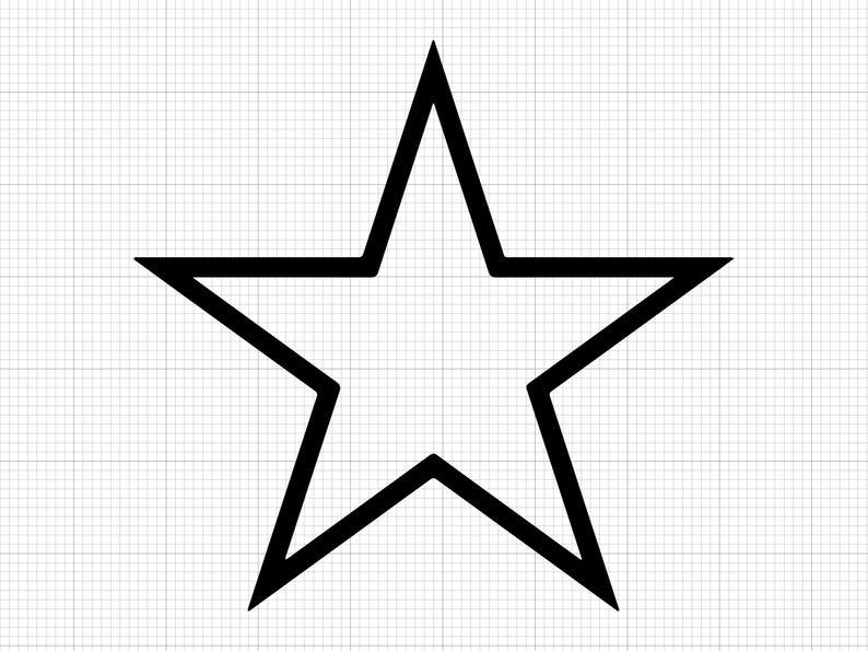 Star Svg Png Pdf Ai Pdf Dxf Cut File Download - Etsy
